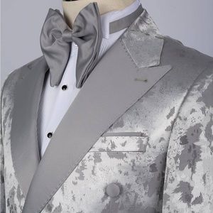 Suits & Blazers | Mens Sliver 3pc Tuxedo | Poshmark